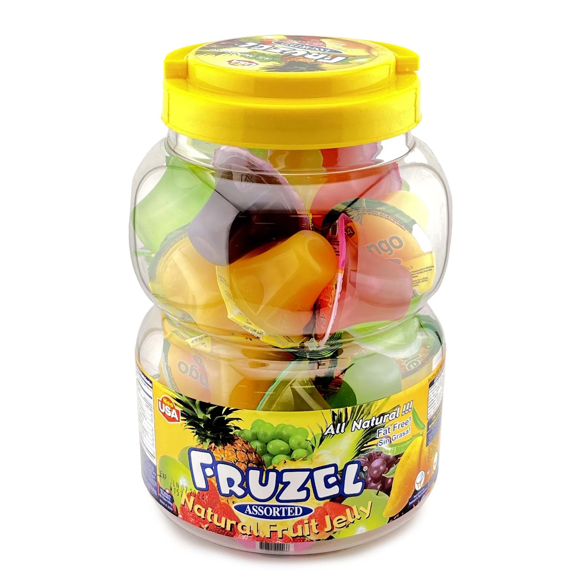 Gelatina Fruzel Assorted | 36ct, Tub – Jack's Candy