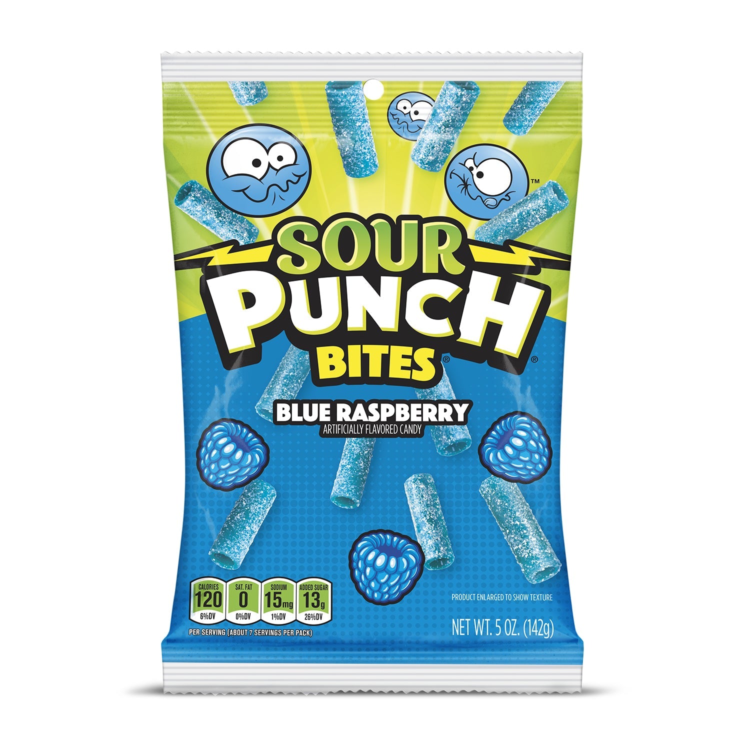 Sour Punch Blue Raspberry Bites | 5oz, 12ct, Case – Jack's Candy