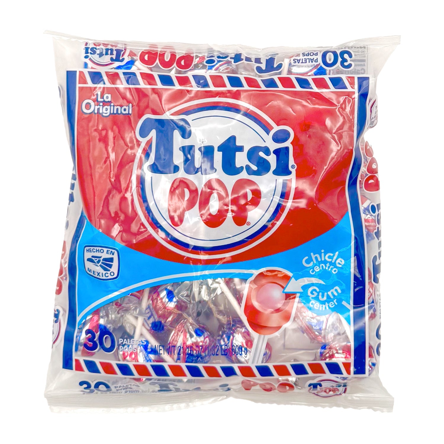Tutsi Pop with Gum Original | 30ct, Bag – Jack's Candy