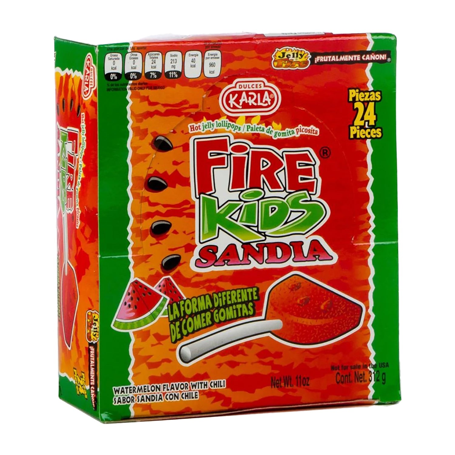 Karla Fire Kids Sandia | 24ct, Box – Jack's Candy