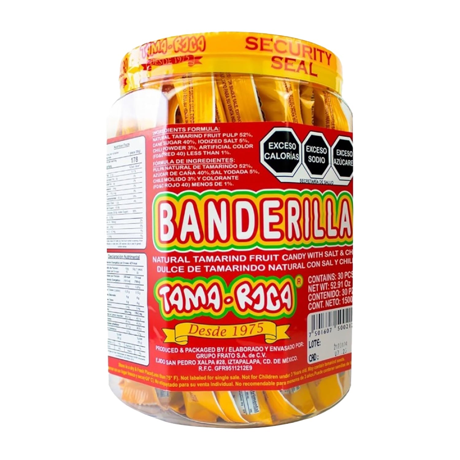 Tamaroca Banderilla Jar | 30ct, Tub – Jack's Candy