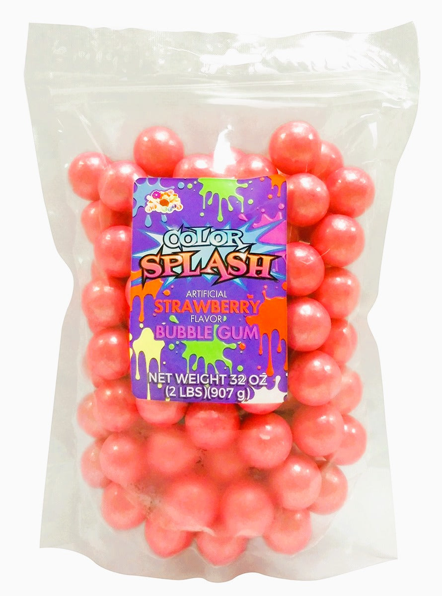 Splash Gumballs (1") Pink Pearl | 2lb, Bag – Jack's Candy