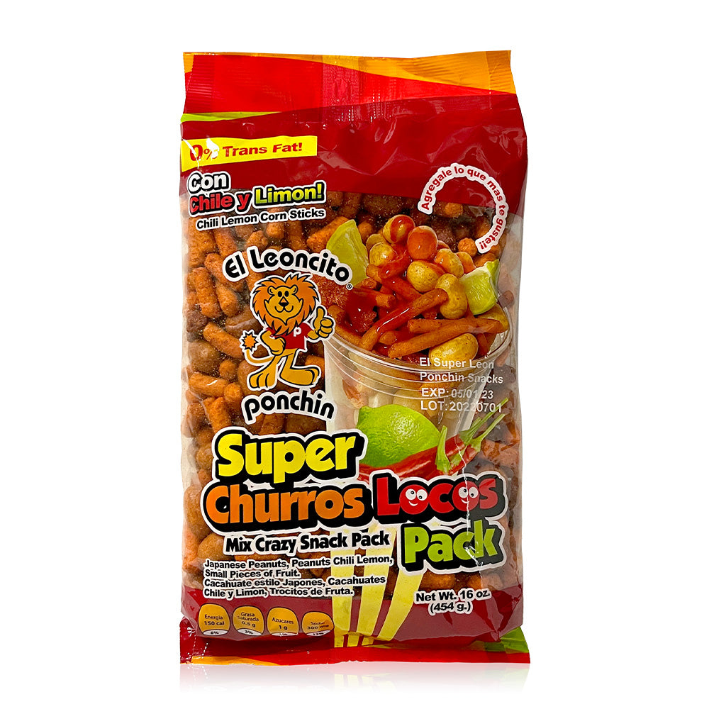 El Leon Churro Loko Chile | 16oz, Bag – Jack's Candy