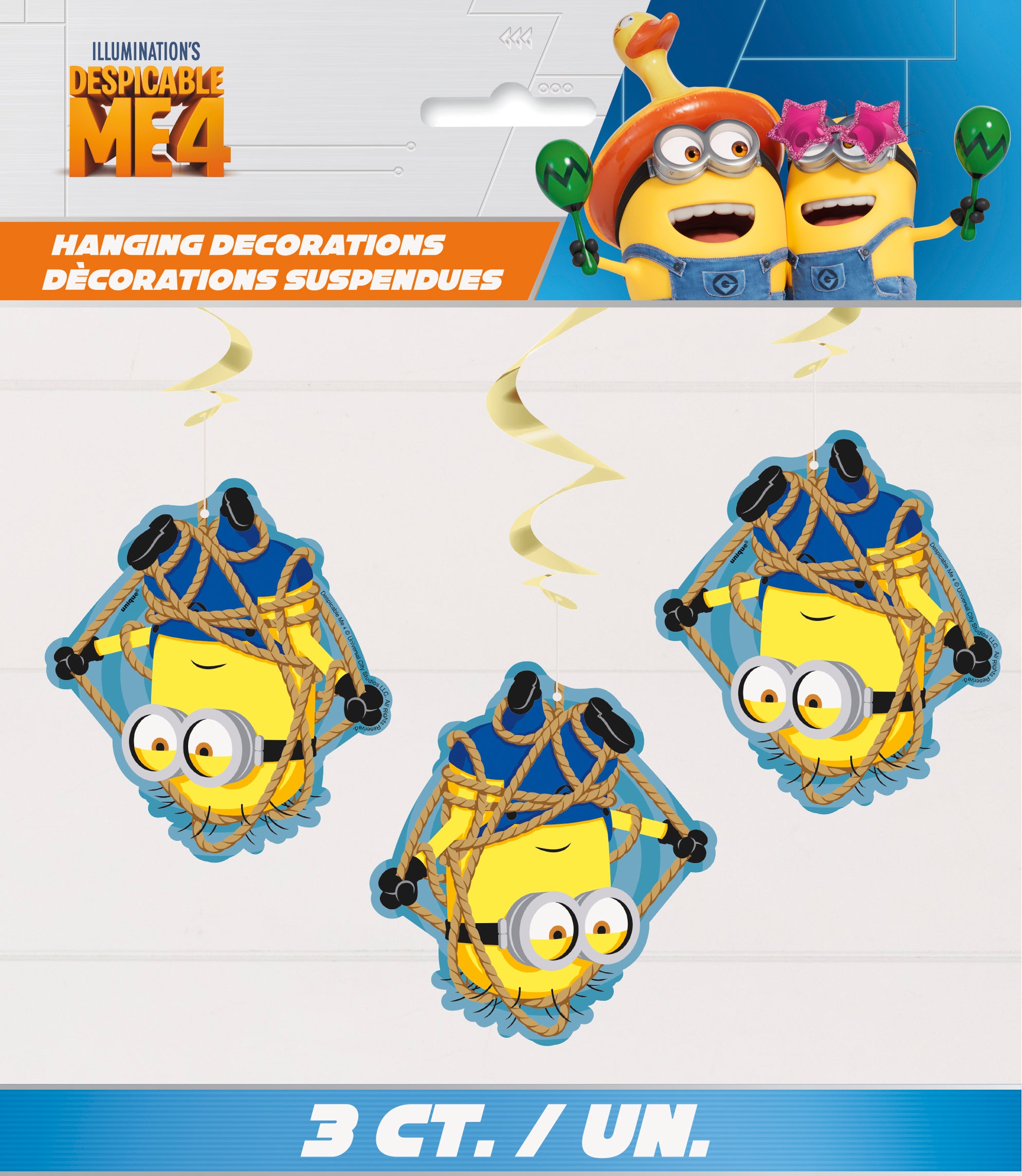 Hang Swirl 26" 3pcs - Despicable Me – Jack's Candy