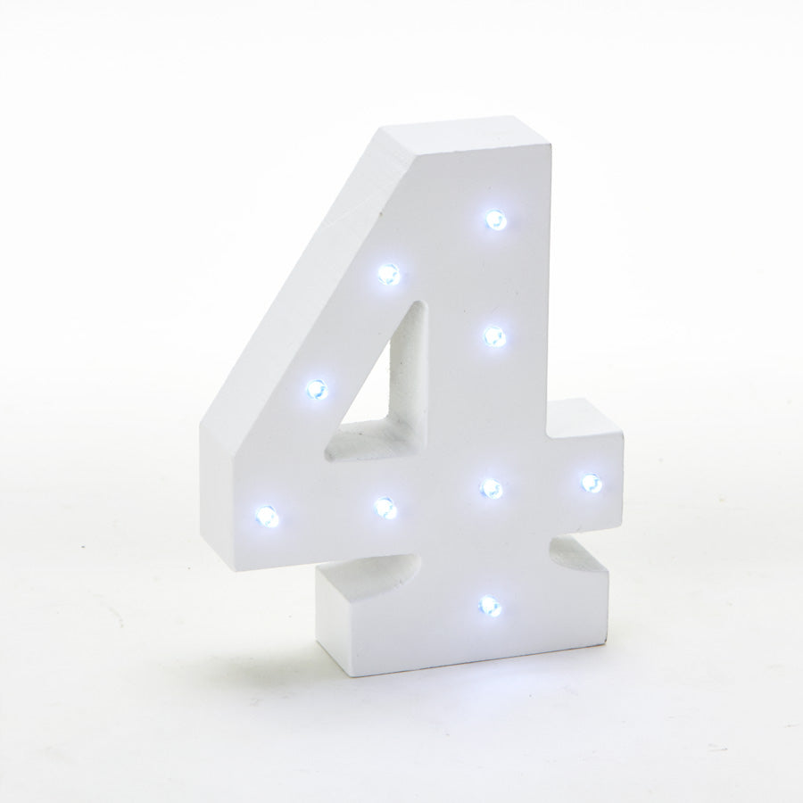 Marquee LED Number 4 | Each – Jack's Candy