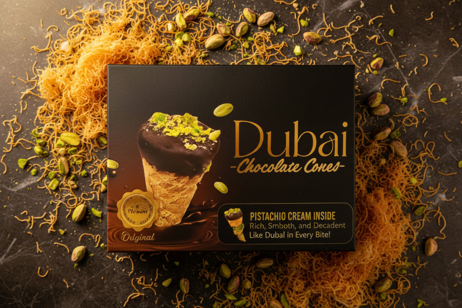 Dubai Chocolate Cones 2pk 10ct – Jack's Candy