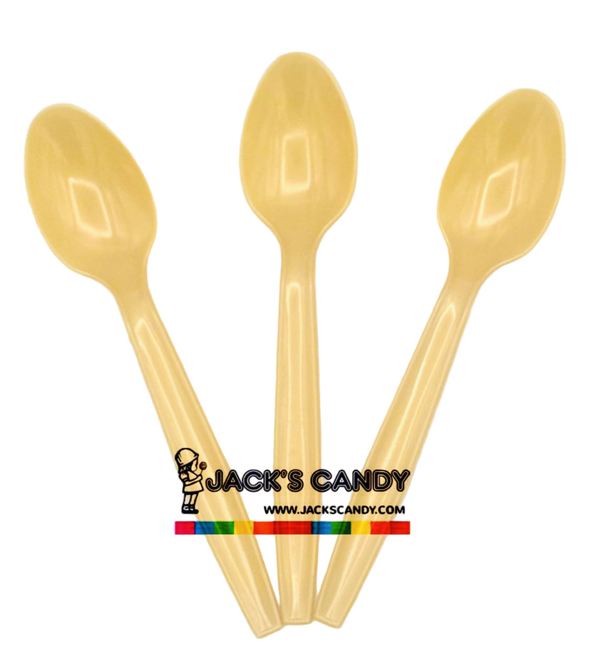 Plastic Spoon- Gold 50ct – Jack's Candy